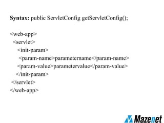 Java - Servlet - Mazenet Solution | PPT
