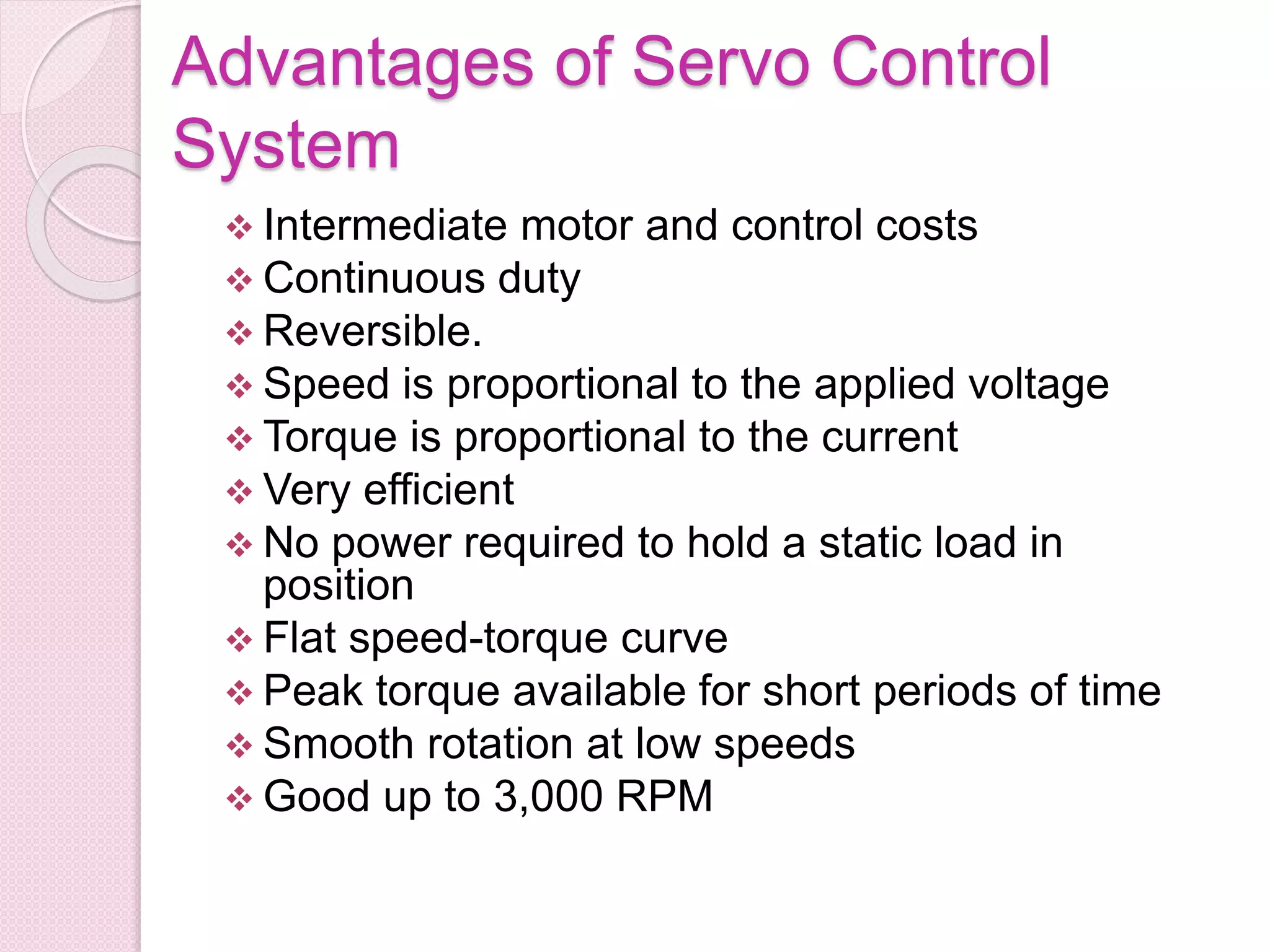 Servo mechanism and control system | PPTX