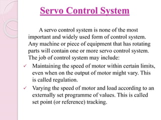 Servo mechanism and control system | PPTX