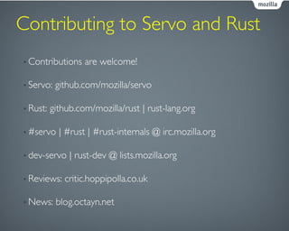 Servo: The parallel web engine | PDF