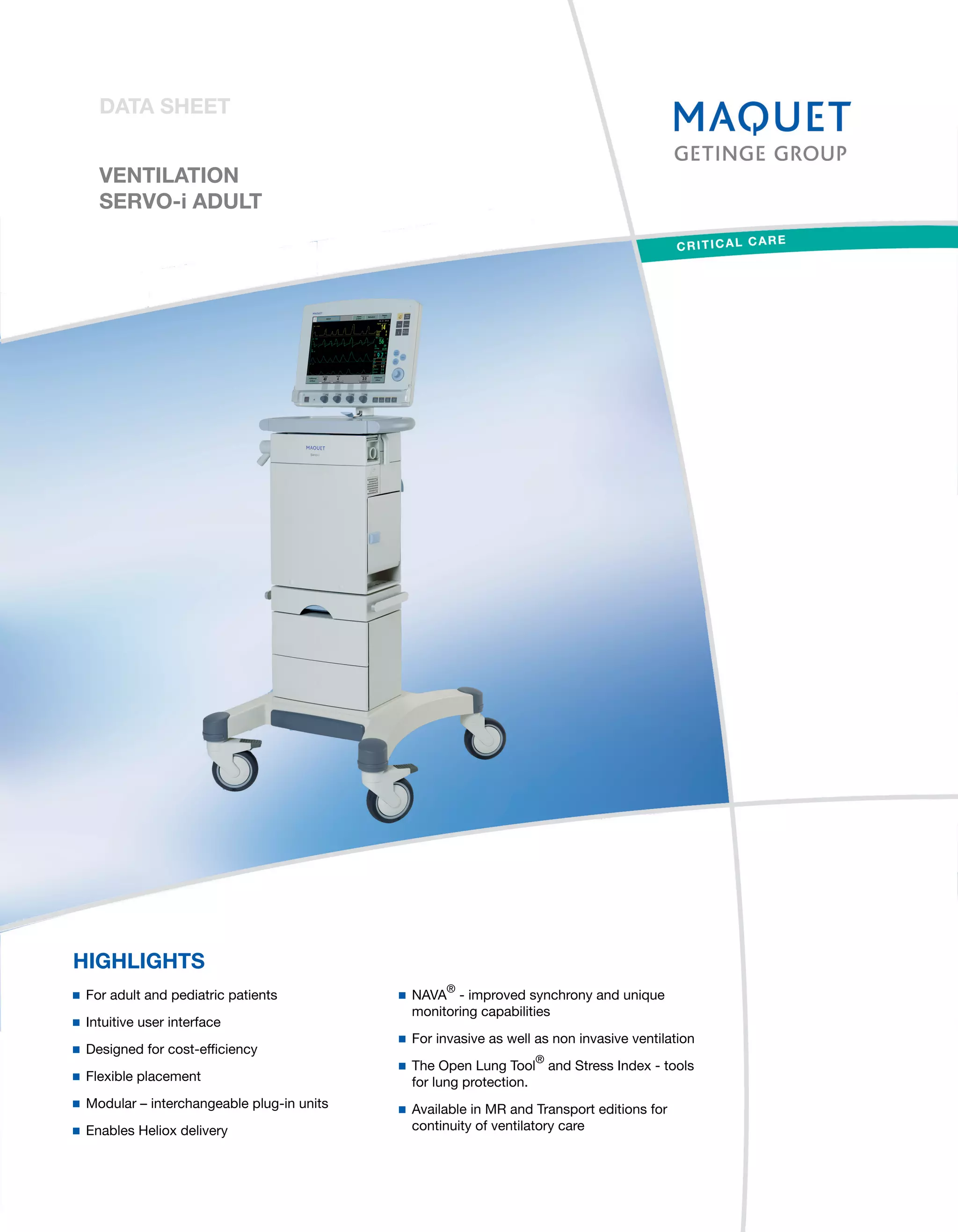 Servo-i Ventilator | PDF