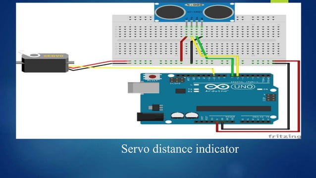 servo distance indicator used to detect the distance | PPTX