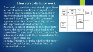 servo distance indicator used to detect the distance | PPTX