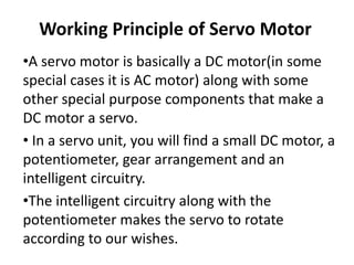 Servomechanism in Control systems engineering | PPTX