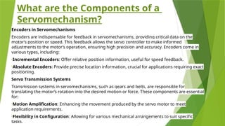 servomechanism on engineering, essential points | PPTX