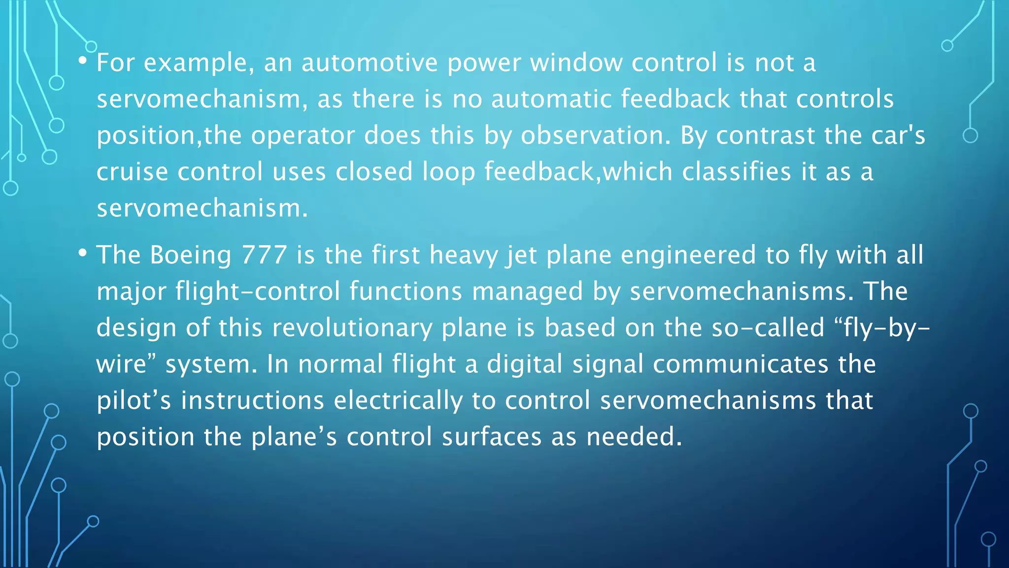 Servomechanisms | PPTX
