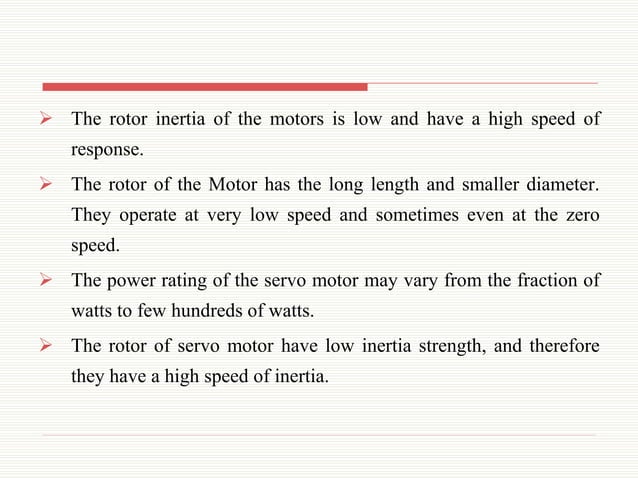 Servomotor | PPT | Robotics | Technology & Computing