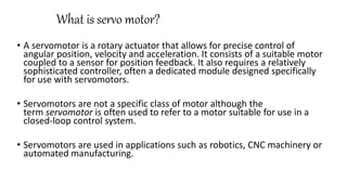 Servomotor control | PPTX