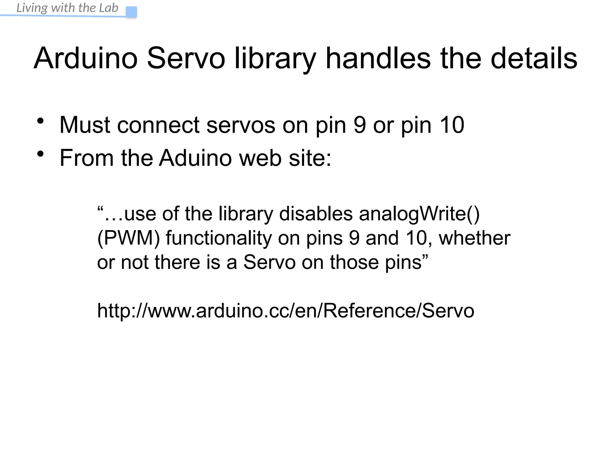 servos_with_Arduno Uno_Complete Tutorial2012.pptx | Free Download