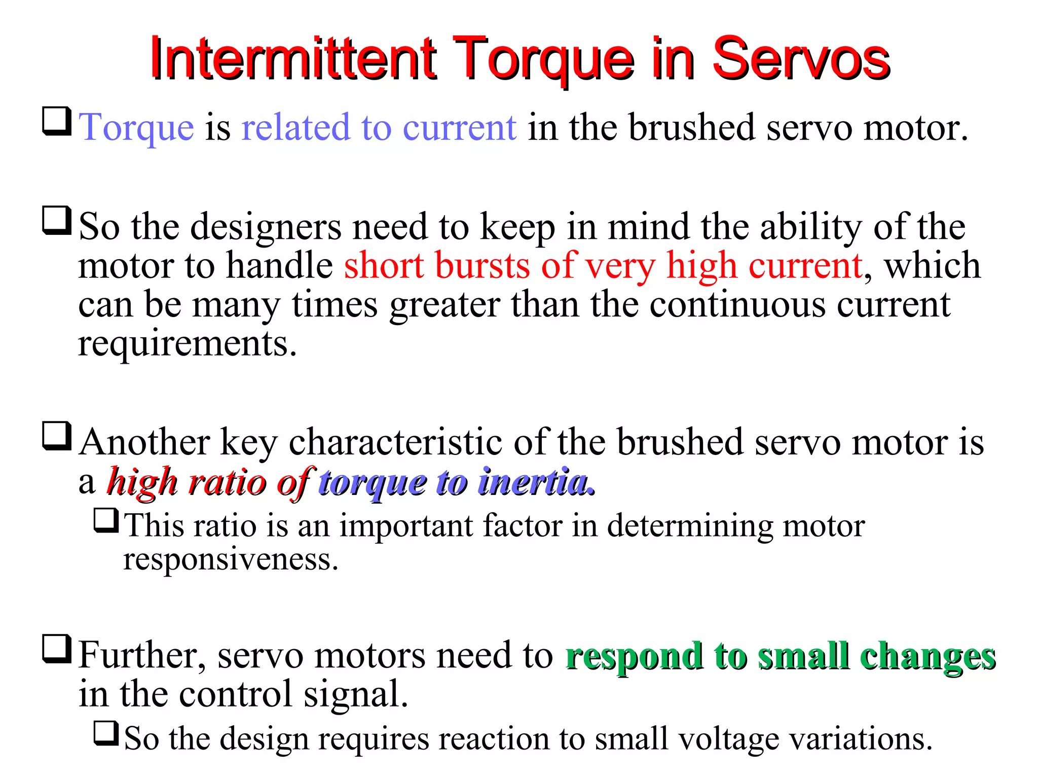 Servo systems, servomotors | PPT
