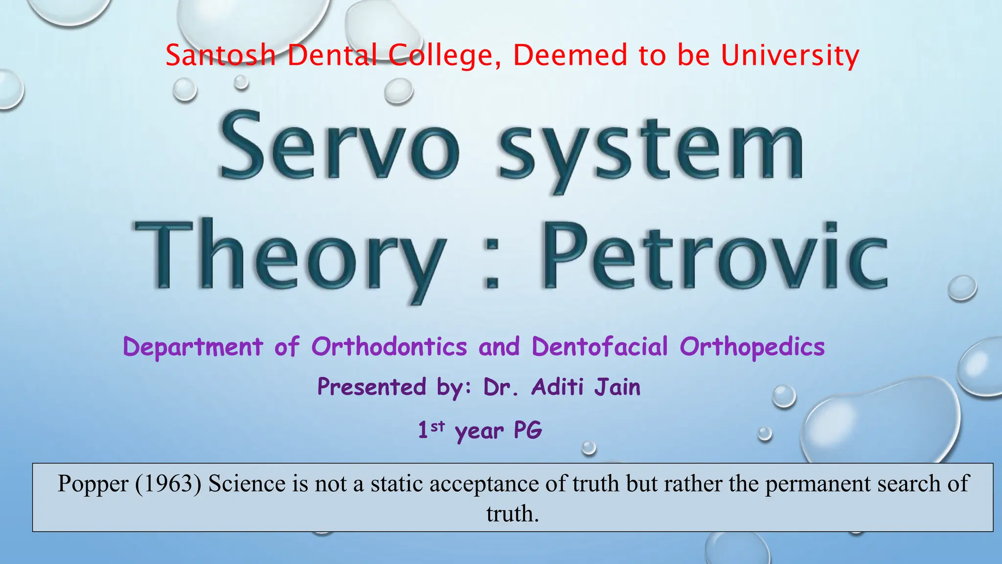 Servosystem Theory / Cybernetic Theory by Petrovic | PPTX