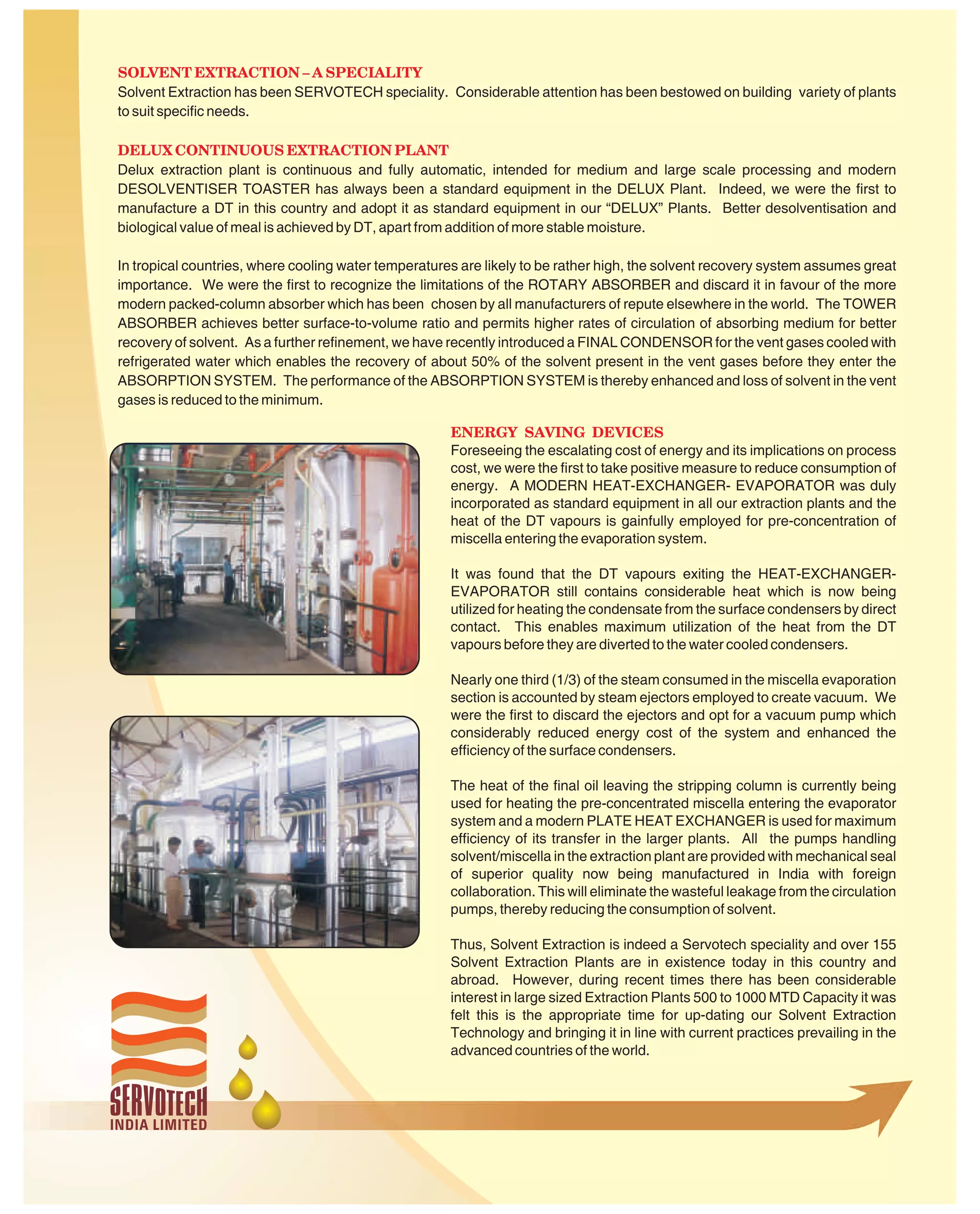 Servotech india-catalogue-solvent-extraction | PDF
