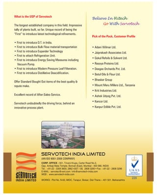 Servotech india-catalogue-solvent-extraction | PDF