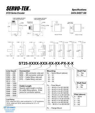 Servo tek st20st25series_specsheet | PDF