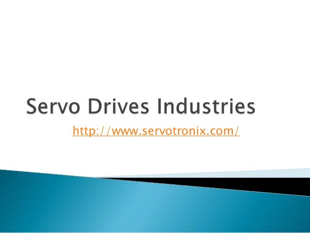 Servotronix servo drives industries