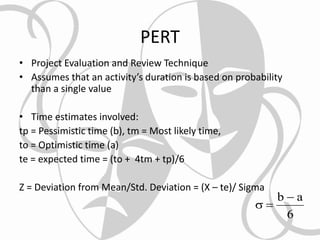 SERVQUAL MODEL & PERT & CPM & PROJECT MANAGEMENT - POWERPOINT ...