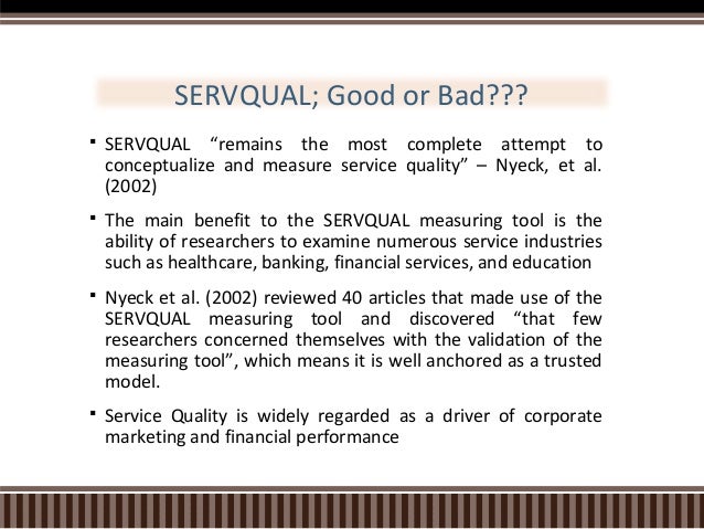 Servqual model