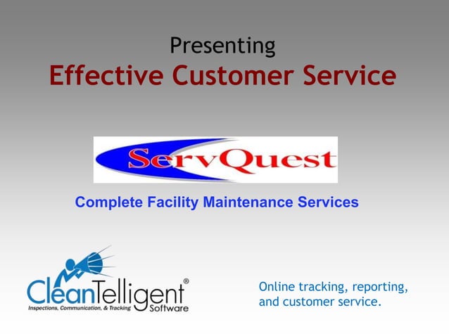 Serv Quest Cleantelligent | PPTX
