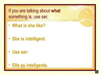 Ser y estar | PPT