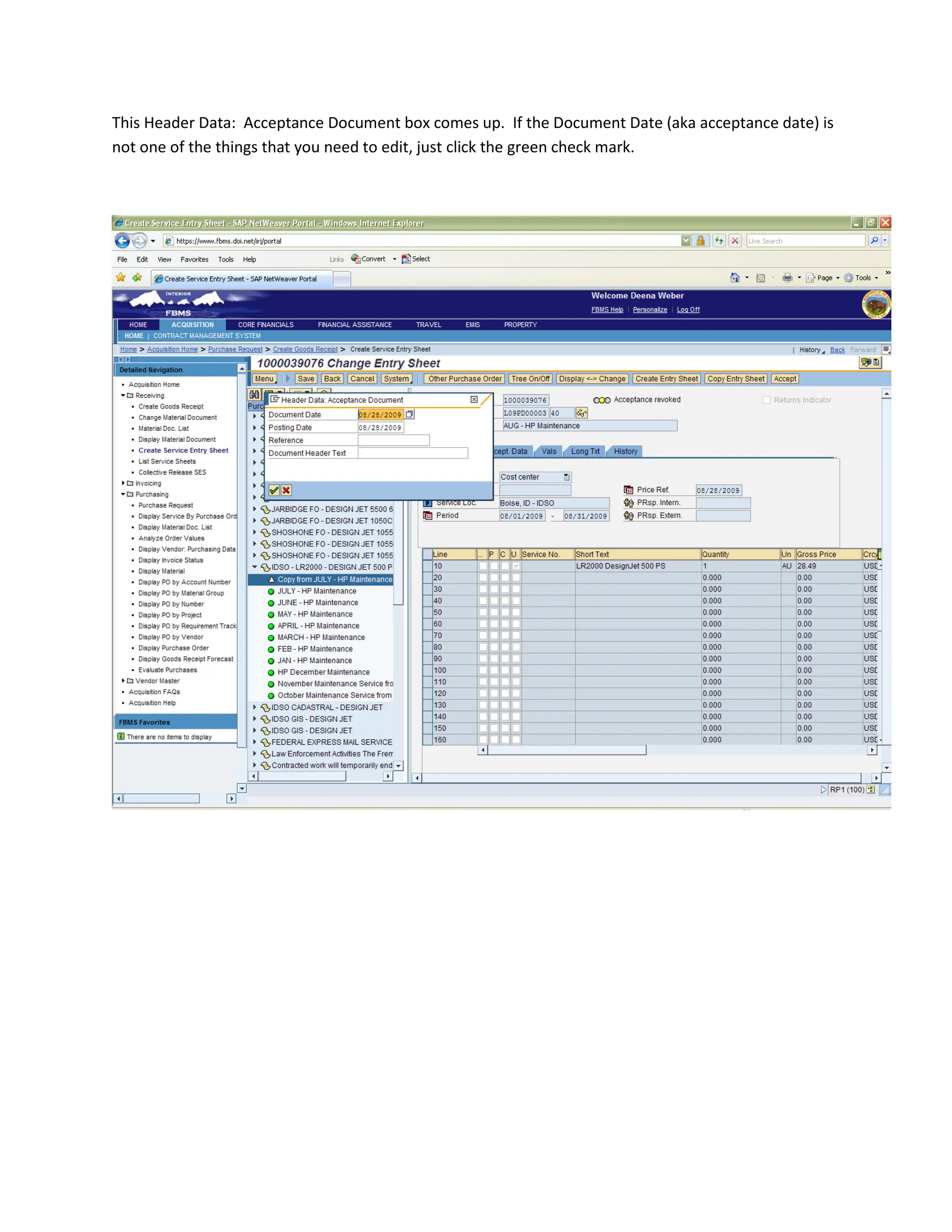 SERVICE ENTRY SHEET IN SAP MATERIAL MANAGEMENT.pdf