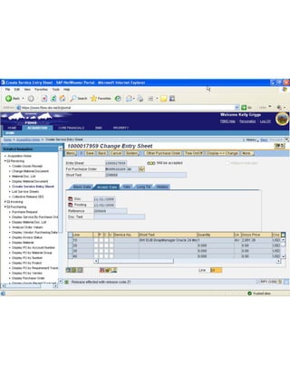 SERVICE ENTRY SHEET IN SAP MATERIAL MANAGEMENT.pdf