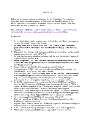 SERVICE ENTRY SHEET IN SAP MATERIAL MANAGEMENT.pdf