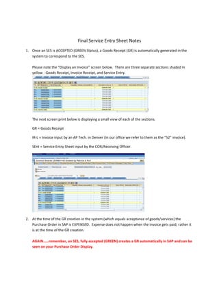 SERVICE ENTRY SHEET IN SAP MATERIAL MANAGEMENT.pdf