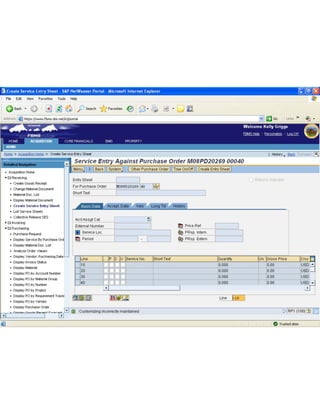SERVICE ENTRY SHEET IN SAP MATERIAL MANAGEMENT.pdf