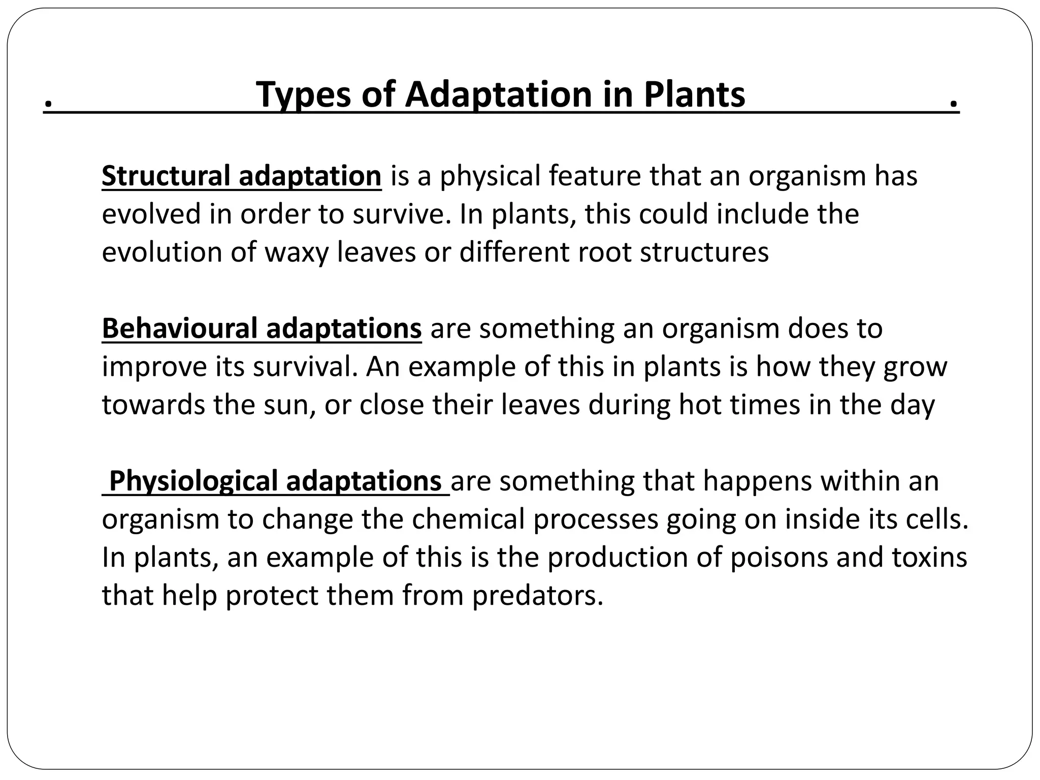 Plant adaptions in adverse soil water conditions | PPTX