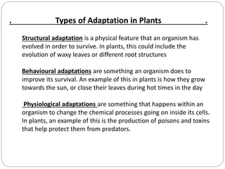 Plant adaptions in adverse soil water conditions | PPTX
