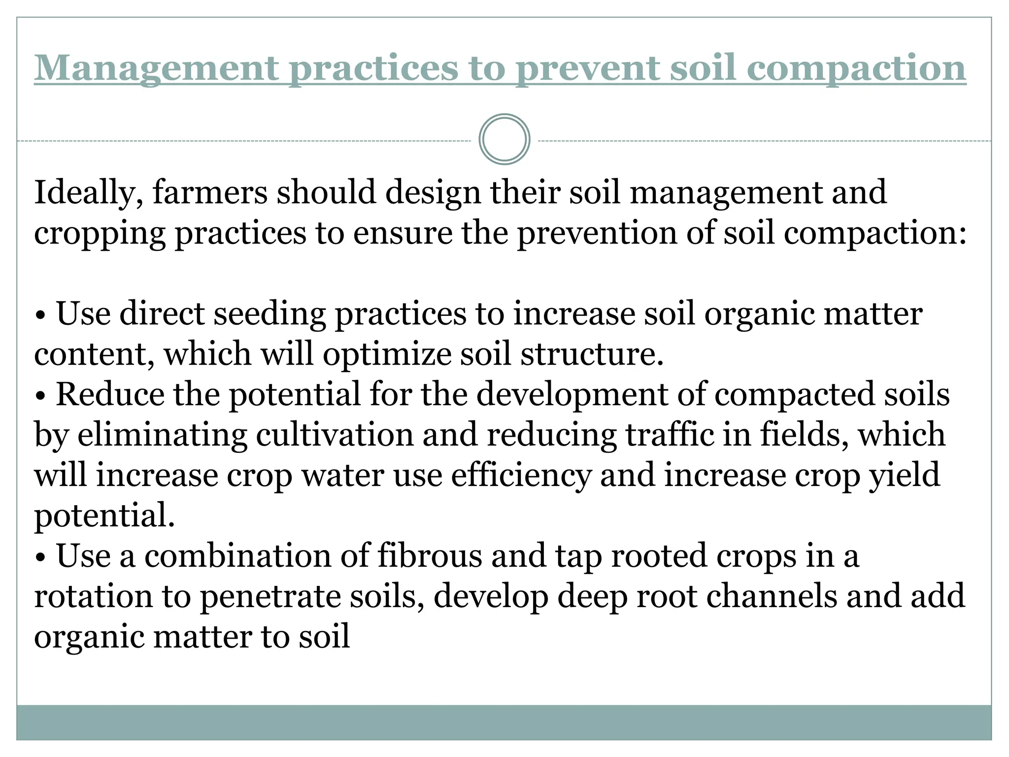 Soil compaction, types, its effects and importance of soil porosity | PPTX