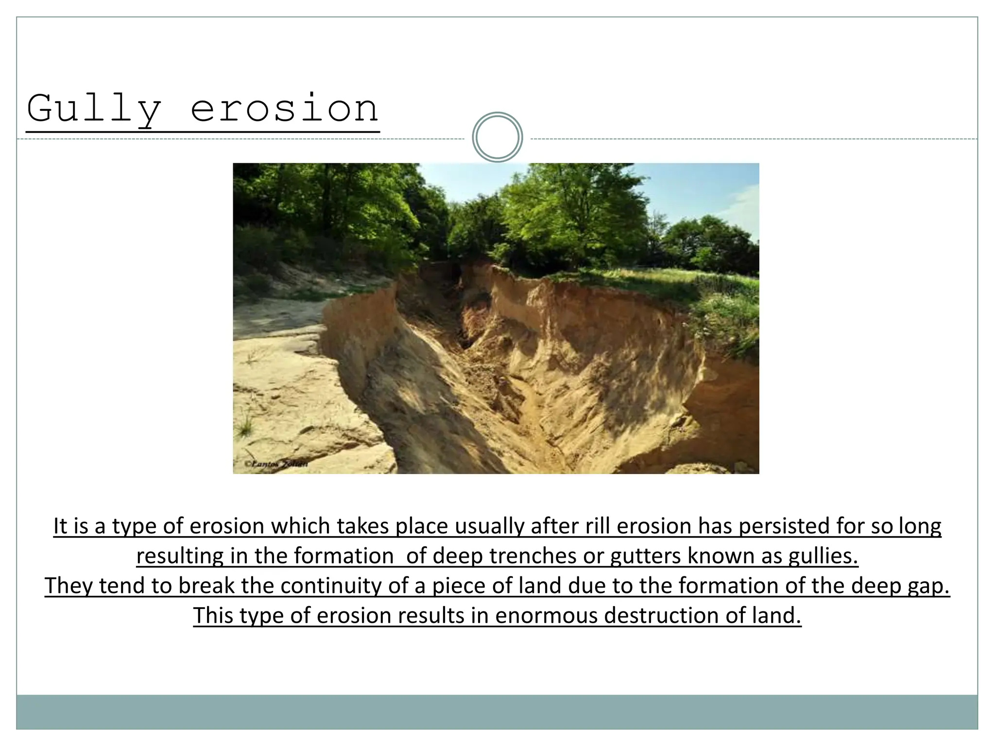 Management and control of gully erosion ppt | PPTX