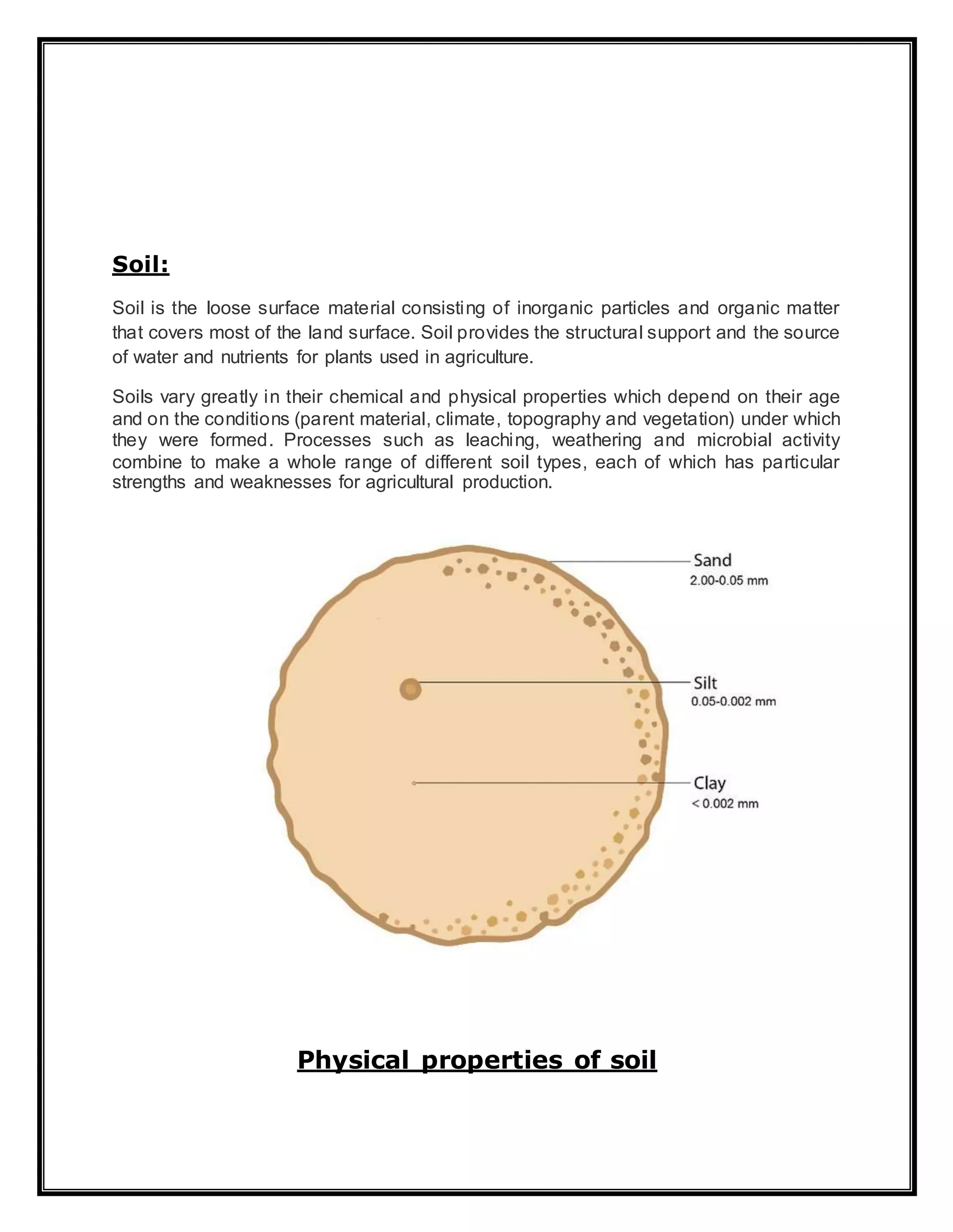 physical properties of soil | DOCX