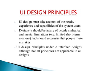 Design Model & User Interface Design in Software Engineering | PPTX