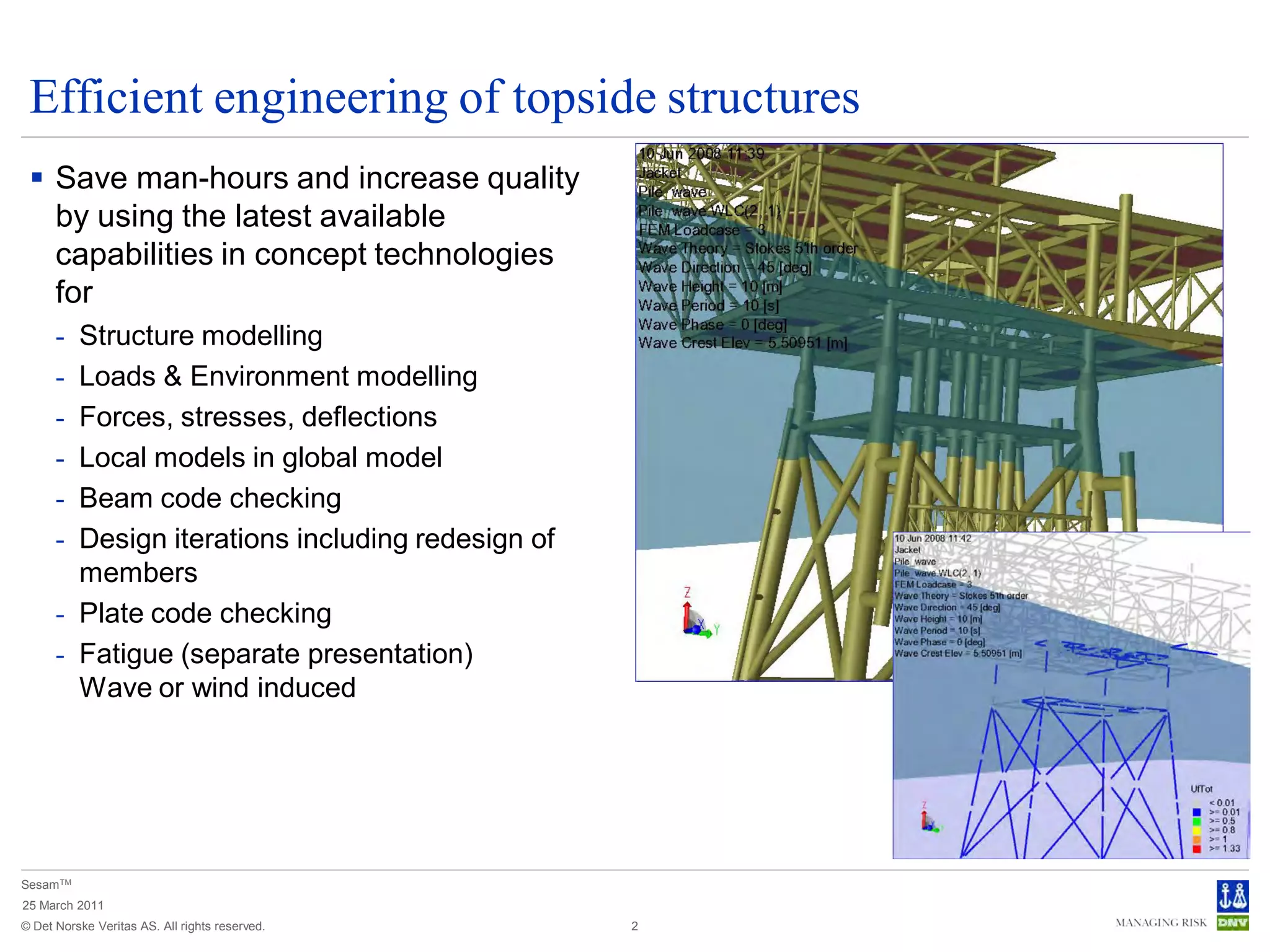 Sesam - Efficient Engineering of Topside Structures | PDF