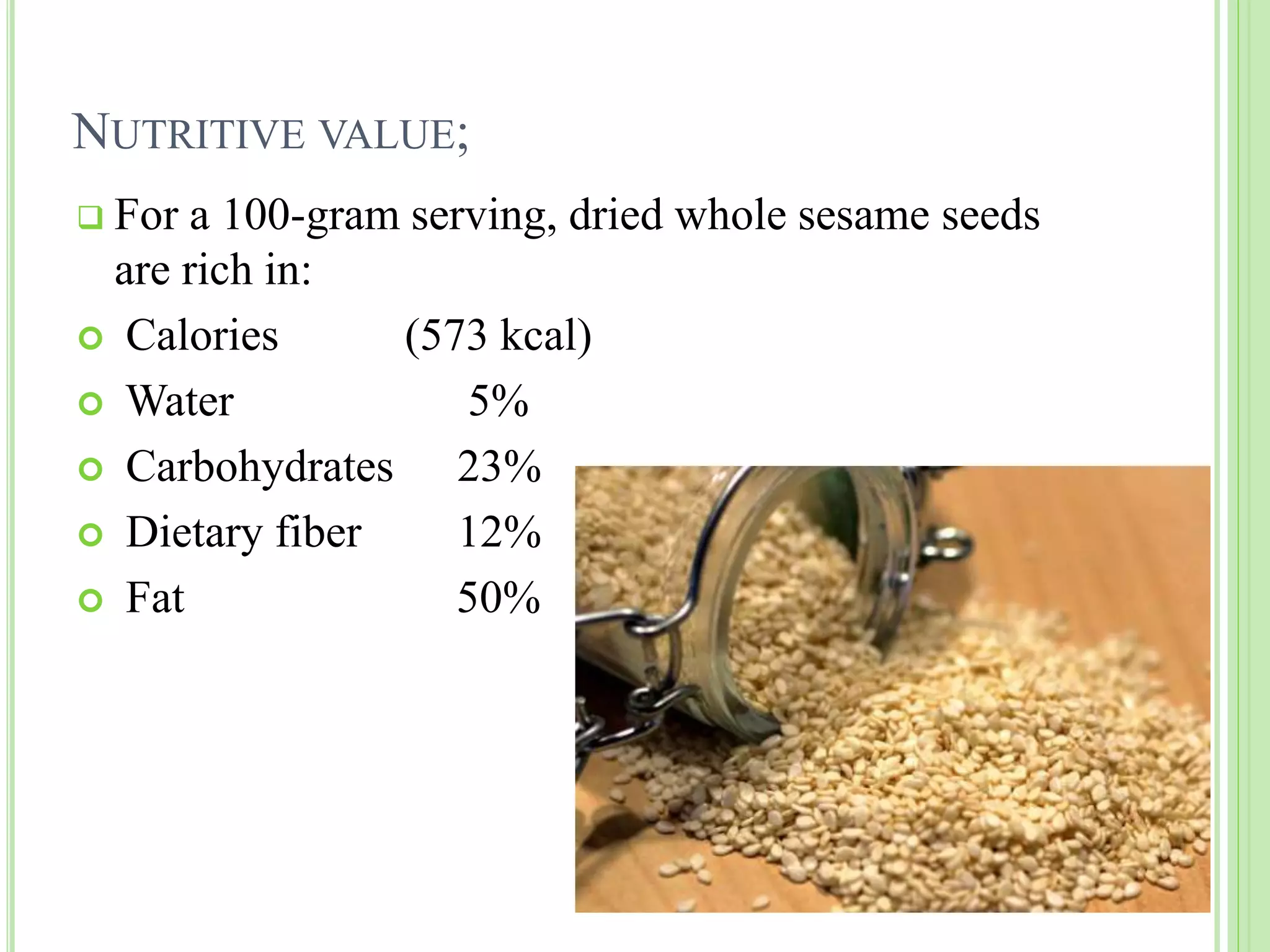 Production Technology of Sesame | PPTX