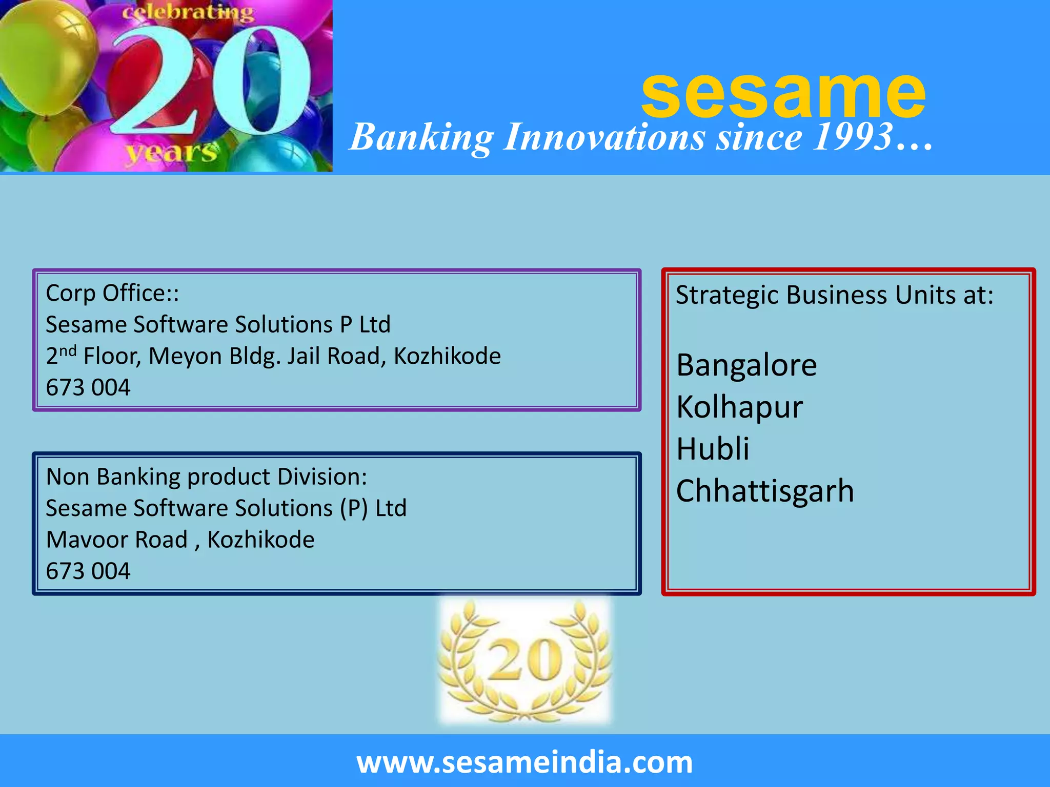 Sesame Software Solutions | PPT