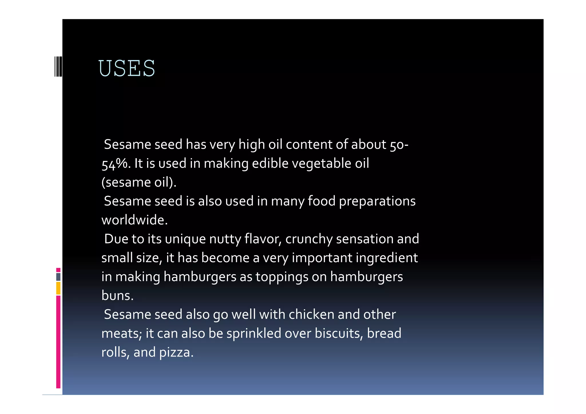 Sesame seed oil production process..ppt [compatibility m | PDF