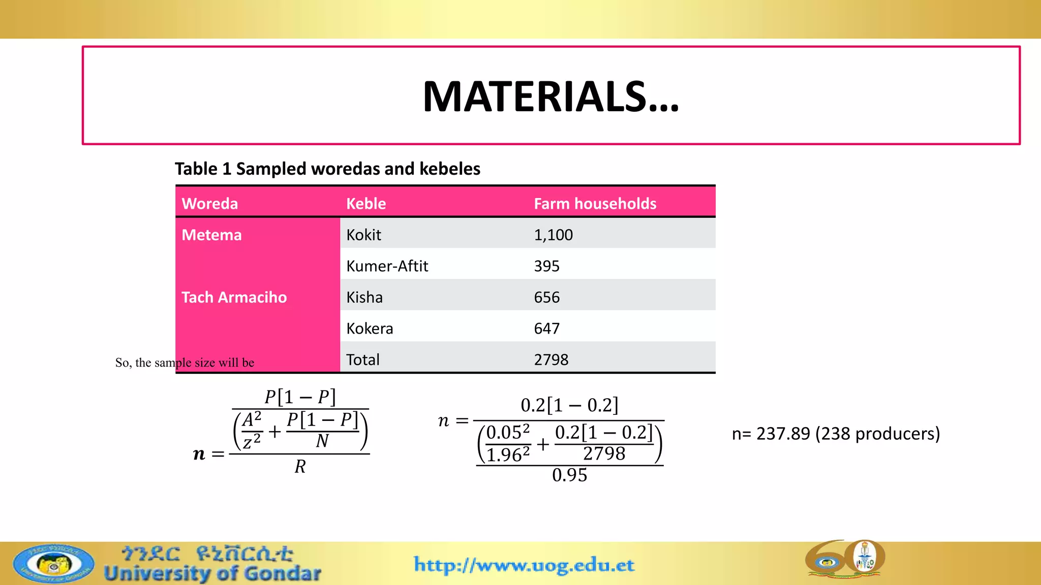 Sesame value chain finance instruments in northwestern amhara region ...