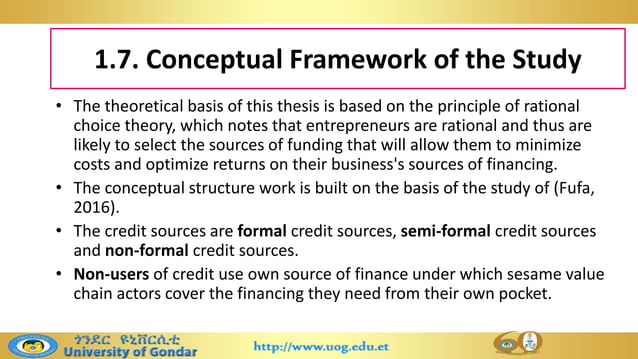 Sesame value chain finance instruments in northwestern amhara region ...