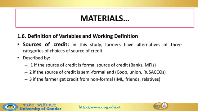 Sesame value chain finance instruments in northwestern amhara region ...