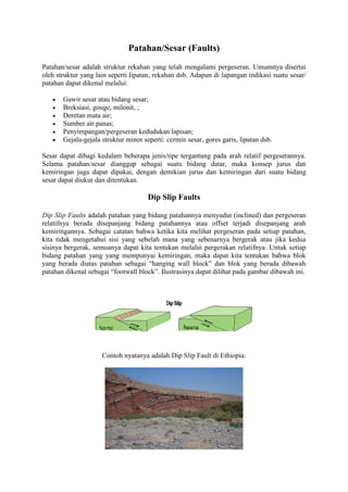 Sesar atau fault | PDF