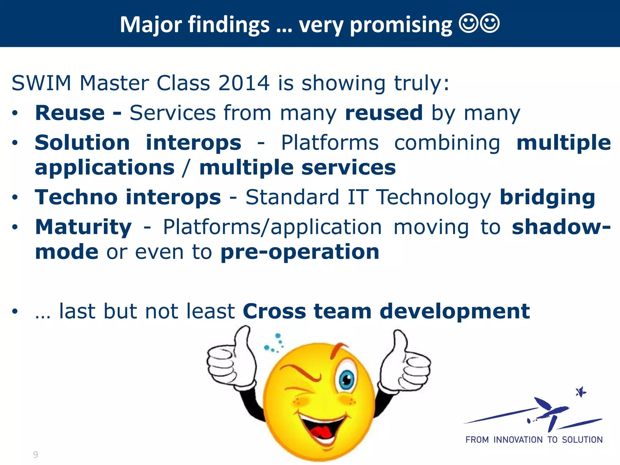 Sesar swim master class best in class 2014 overview of the submissions ...