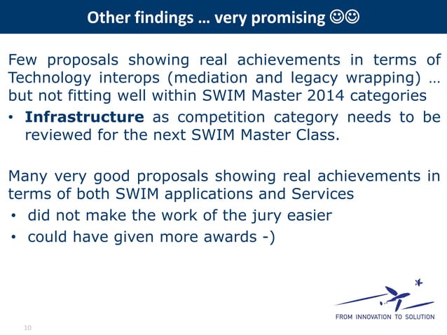 Sesar swim master class best in class 2014 overview of the submissions ...