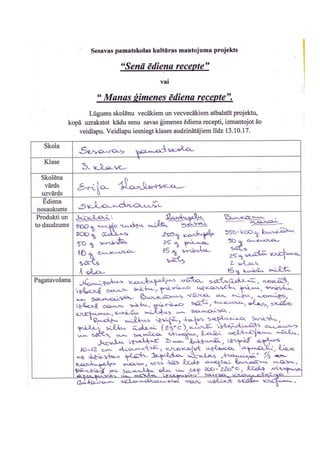 Sesavas pamatskolas receptes | PDF