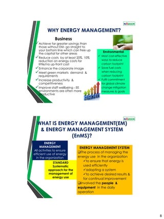 ROLES OF ENERGY MANAGERS IN SUSTAINABLE ENERGY MANAGEMENT ...