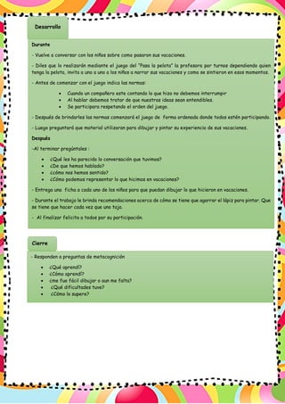 Sesiones de aprendizaje primaria | AREA: Comunicacion| Tema: ¿Qué hice ...
