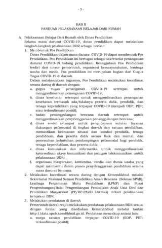 SURAT EDARAN NOMOR 15 TAHUN 2020TENTANG PEDOMAN PENYELENGGARAAN BELAJAR ...