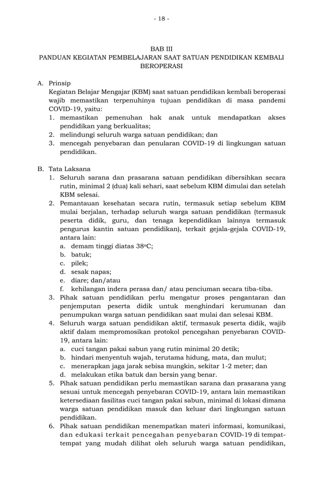 Se sesjen nomor 15 tahun 2020 ttg panduan bdr | PDF