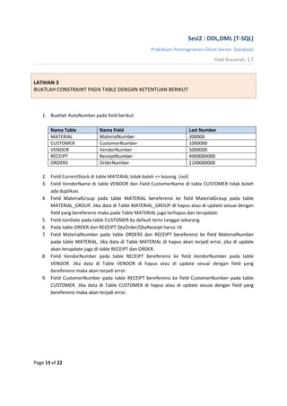 DDL dan DML | PDF